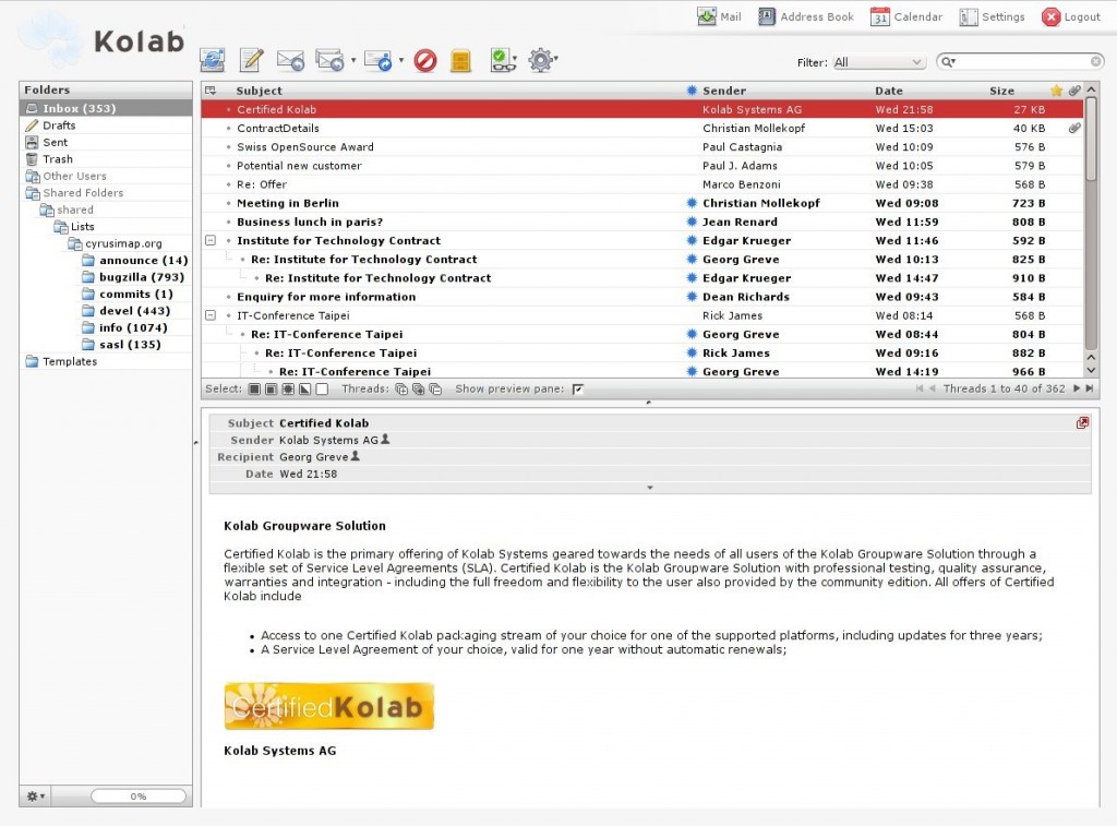 A primer for Kolab 3.0 – and ways of getting involved | freedom bits